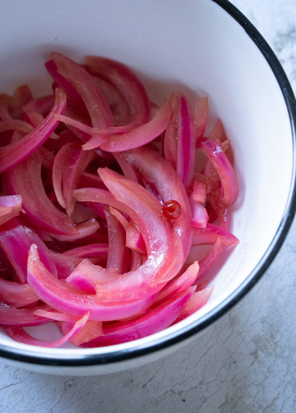 Pickles d'oignon rouge